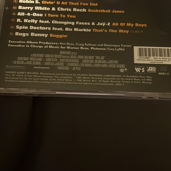 Warner Bros. | Media | Space Jam 996 Atlantic Records Disc | Poshmark